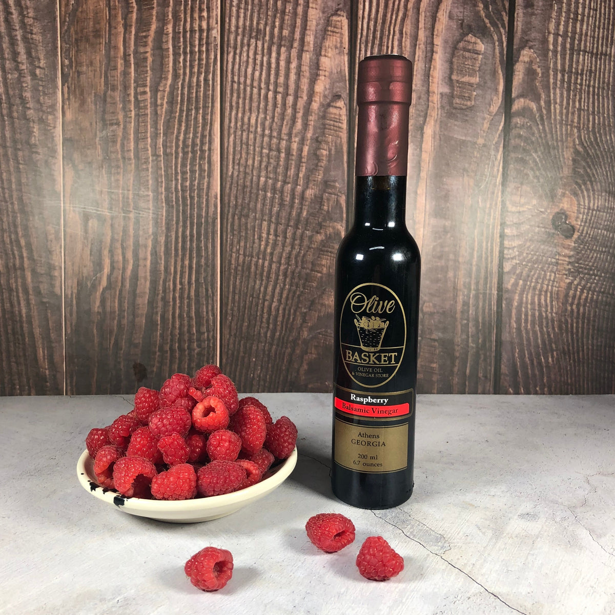 Premium Quality Raspberry Dark Balsamic Vinegar – Olive Basket